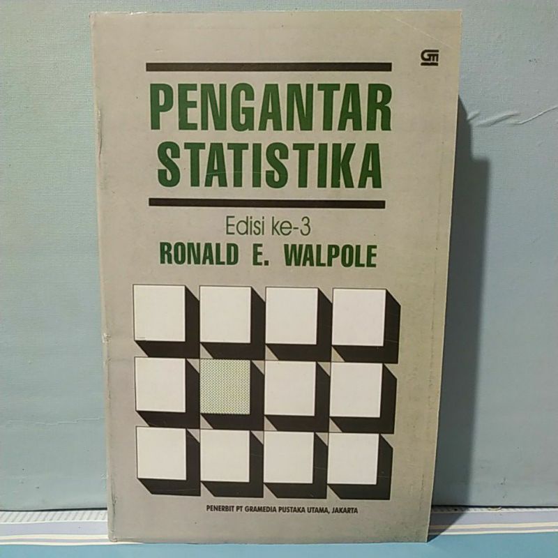 Jual BUKU PENGANTAR STATISTIKA RONALD WALPOLE | Shopee Indonesia Jual BUKU PENGANTAR STATISTIKA RONALD WALPOLE | Shopee Indonesia
