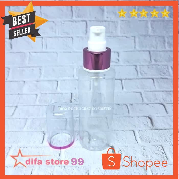 Jual Botol RF 100ml pump treatment pink natural ( Paket isi 10 pcs ...