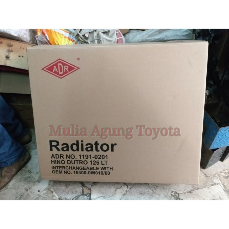 Jual radiator adr toyota dyna saurus 14B 115ET 125LT 16400-0w010 ...