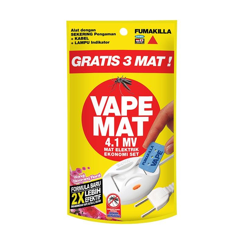 Jual Fumakilla Vape mat 4.1 MV Mat elektrik ekonomi set Blooming free 3 ...