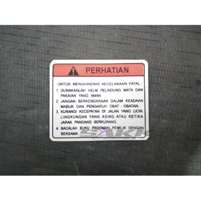 Jual sticker stiker perhatian suzuki satria lumba hiu | Shopee Indonesia