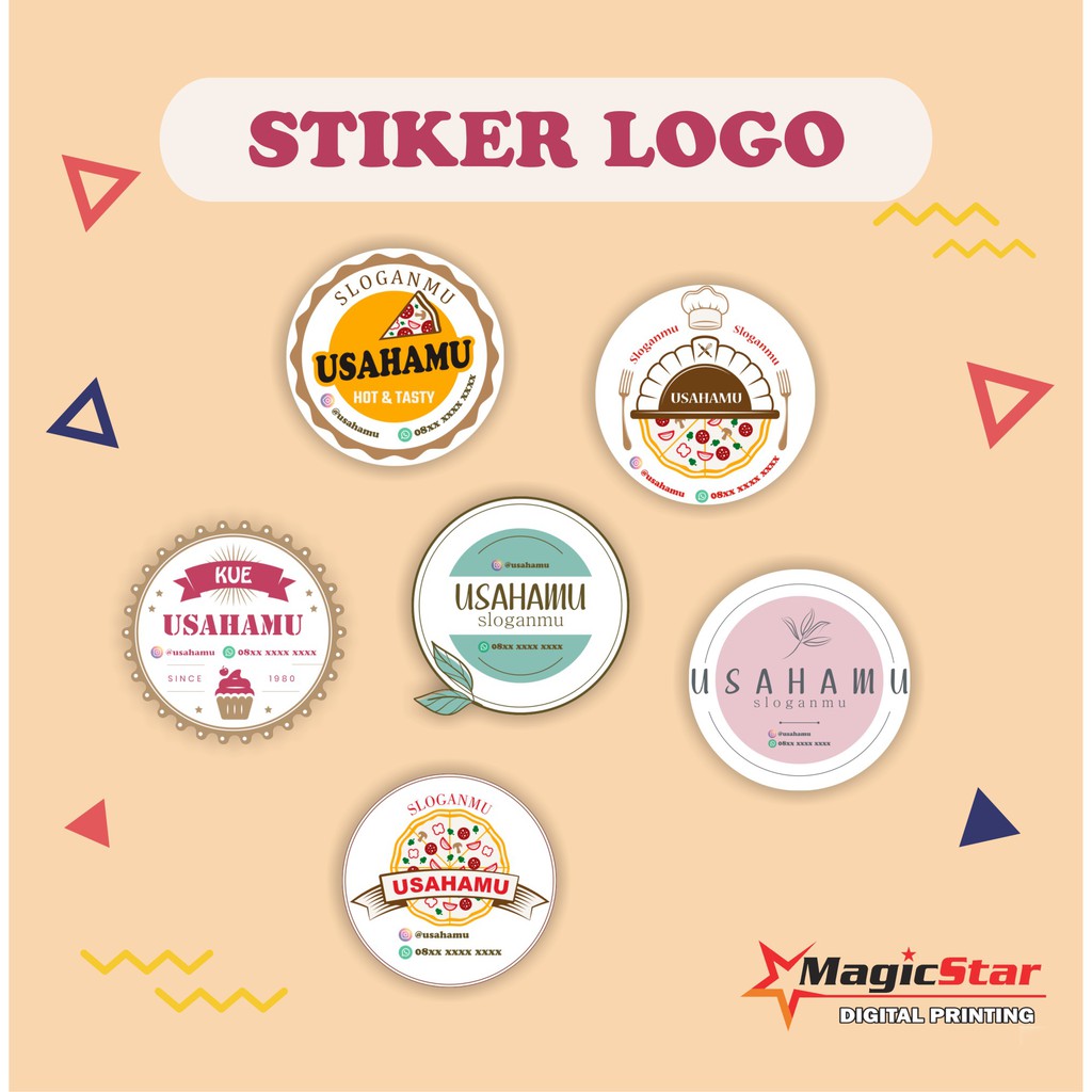 Jual Stiker Logo Kemasan Label Custom Aesthetic Fashion Olshop Baju ...