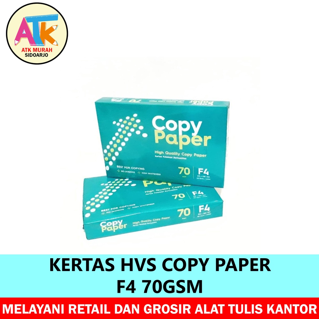 Jual Kertas HVS F4 70Gsm Copy Paper | Shopee Indonesia