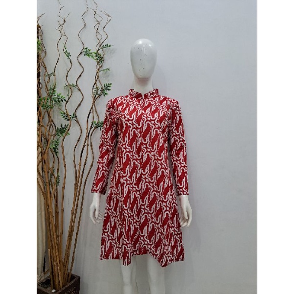 Jual tunik batik 157 - tunik batik terbaru - tunik merah putih | Shopee ...