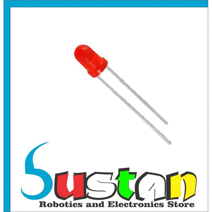 Jual Led 3mm Red Round LED Diffused Merah 3mm Usually Use for Indicator ...