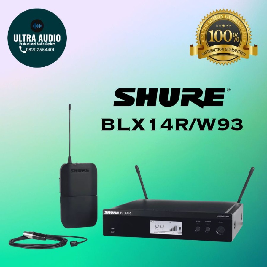 Jual SHURE BLX14R/W93 BLX14/W93 BLX14RW93 Wireless Clip on System ORIGINAL | Shopee Indonesia
