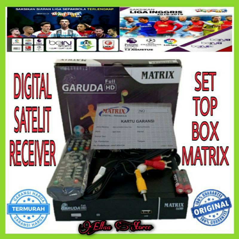 Jual Receiver Tv Set Top Box Matrix Garuda DVB T2 Digital Original Garansi | Shopee Indonesia