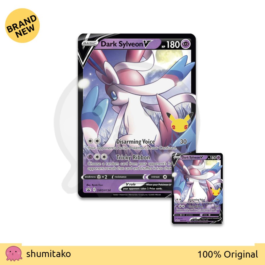 Jual Pokemon TCG 25th Celebrations Dark Sylveon Promo Card | Shopee ...