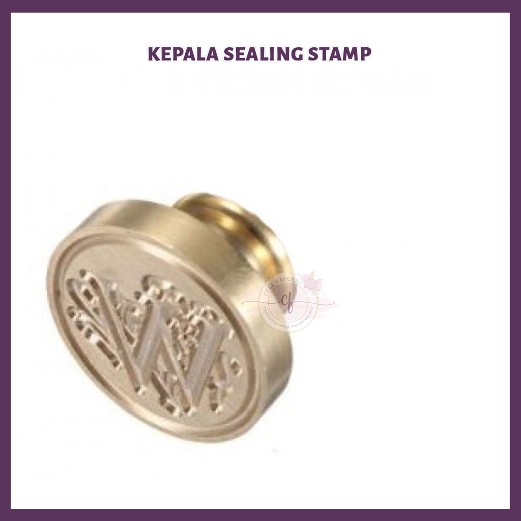 Jual Wax Seal Stamp Segel Surat Stempel Lilin Head Kepala Inisial Huruf ...