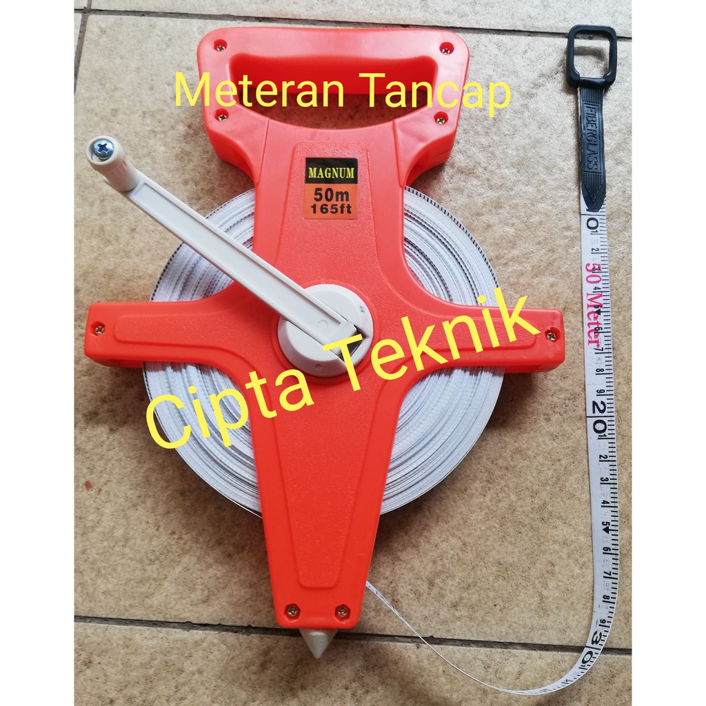 Jual Meteran Tancap 50 Meter - Meteran roll 50meter | Shopee Indonesia