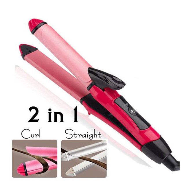 Jual Nova 2in1 2009 Hair Beauty Set NHC-2009 - Catokan Pelurus dan Pengeriting Rambut - Pink ...