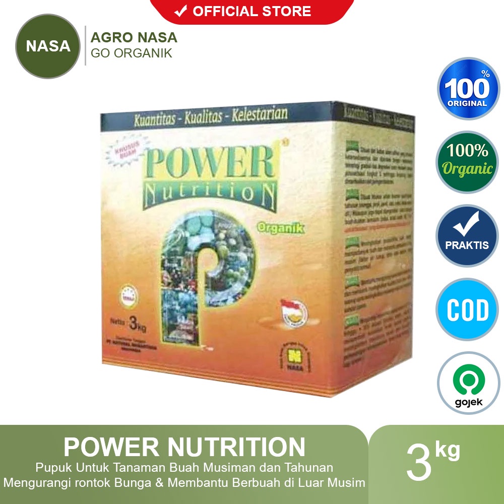 Jual PUPUK PELEBAT BUAH POWER NUTRITION NASA 3 KG merangsang agar ...