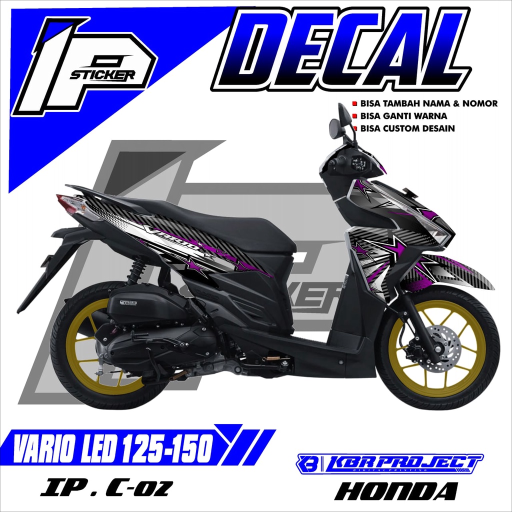 Jual Decal VARIO LED 125-150 - Sticker Decal Variasi List HONDA VARIO ...