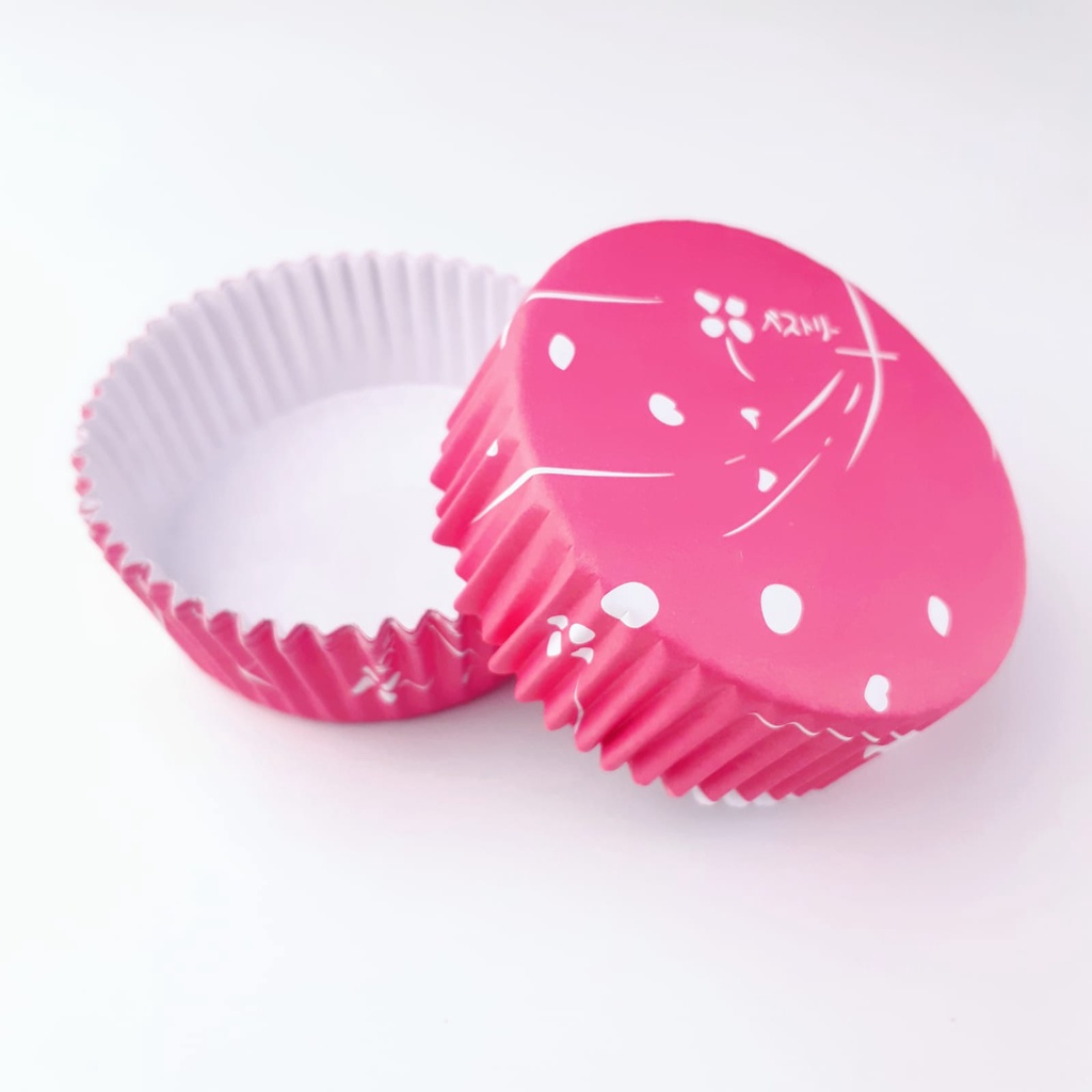 Jual Round Cup Cake Case / Cake Case Bulat / Cup Roti Laminasi Motif ...