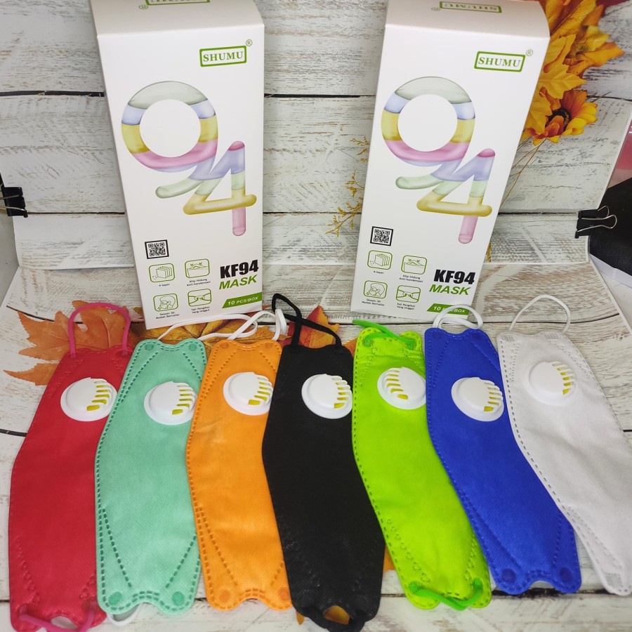 Jual Masker KF94 FILTER SHUMU 4PLY Earloop Model Evo KEMENKES RI AKD 1 ...