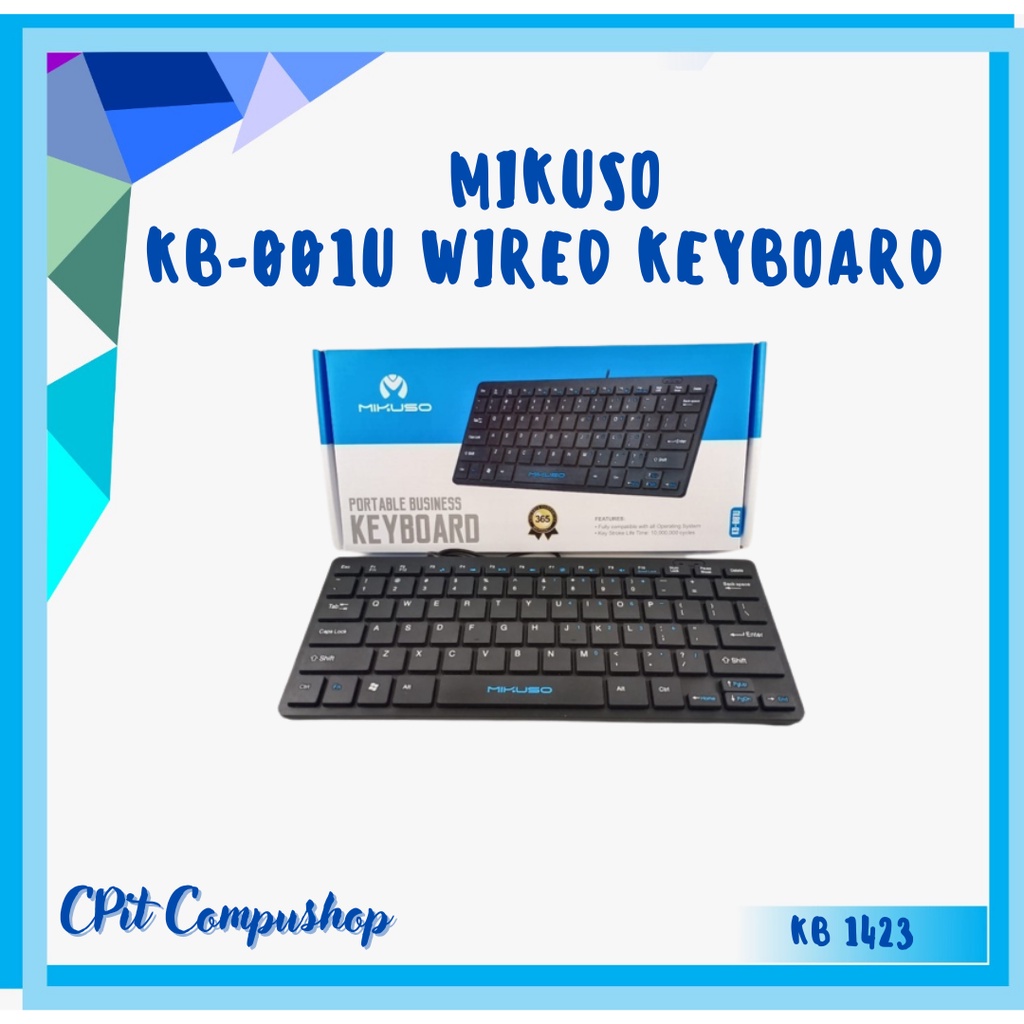 Jual Keyboard Mini Mikuso USB KB001U | Shopee Indonesia