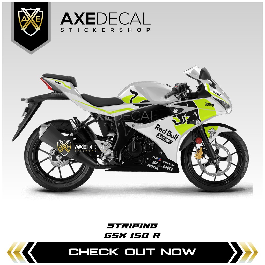Jual Striping Suzuki Gsx Redbull Sticker Motor Gsx 150 R Custom ...