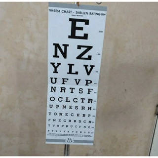 Jual SNELLEN CHART ALPHABET / ALAT TES MATA RABUN JAUH | Shopee Indonesia