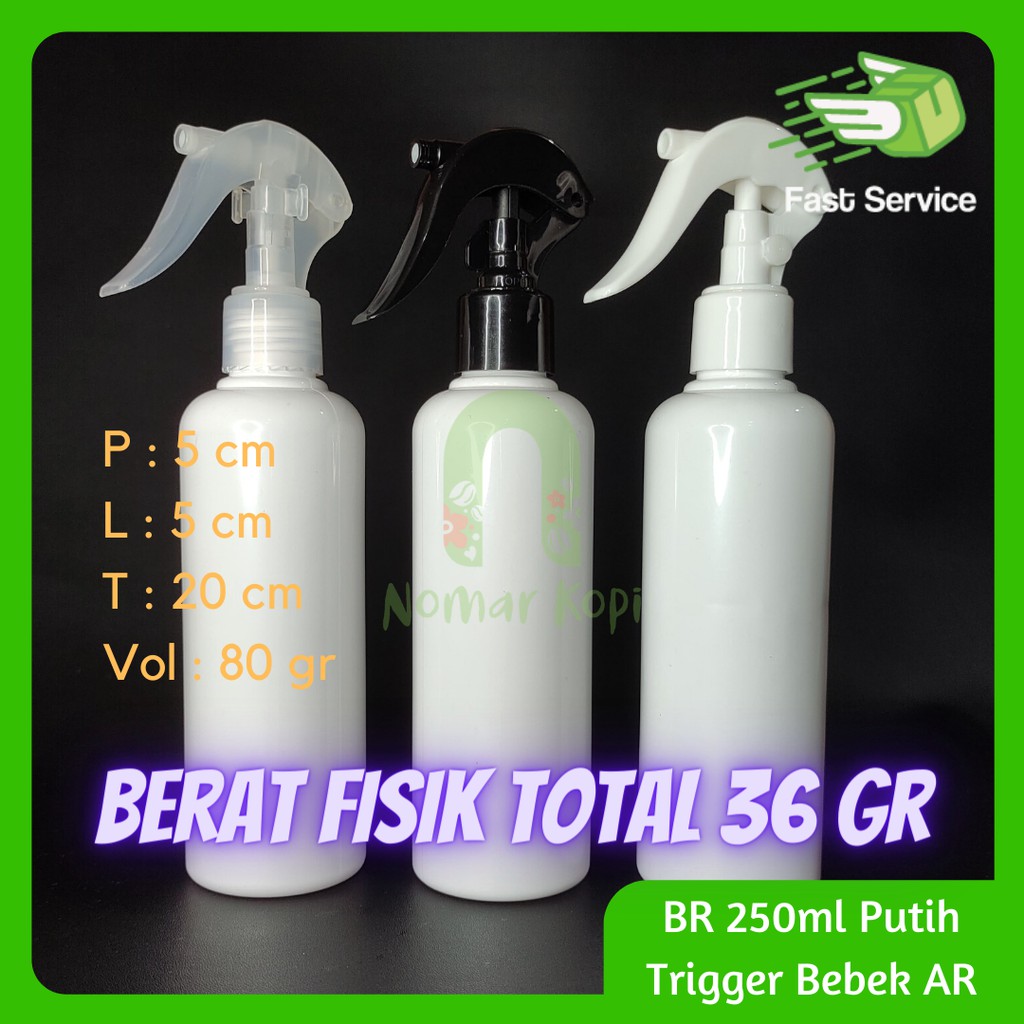 Jual Botol 250ml BR PUTIH Mini Trigger Bebek | Shopee Indonesia