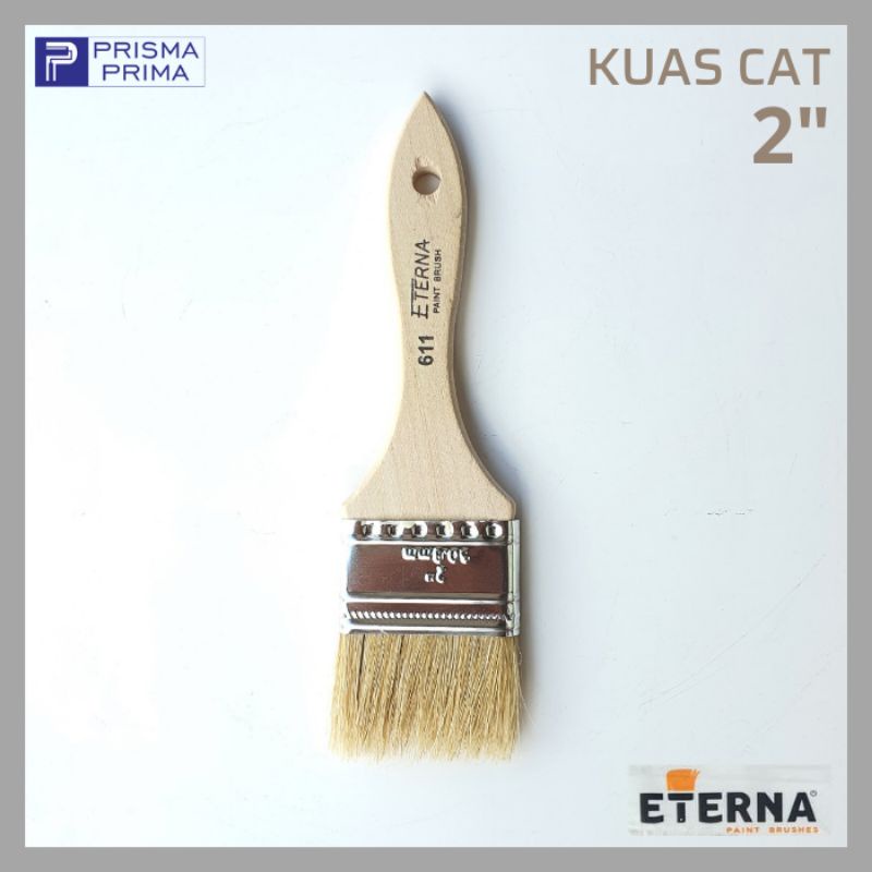Jual Kuas Cat ETERNA 611 Paint Brush 2 INCH Tembok Kayu Besi tipis Per ...