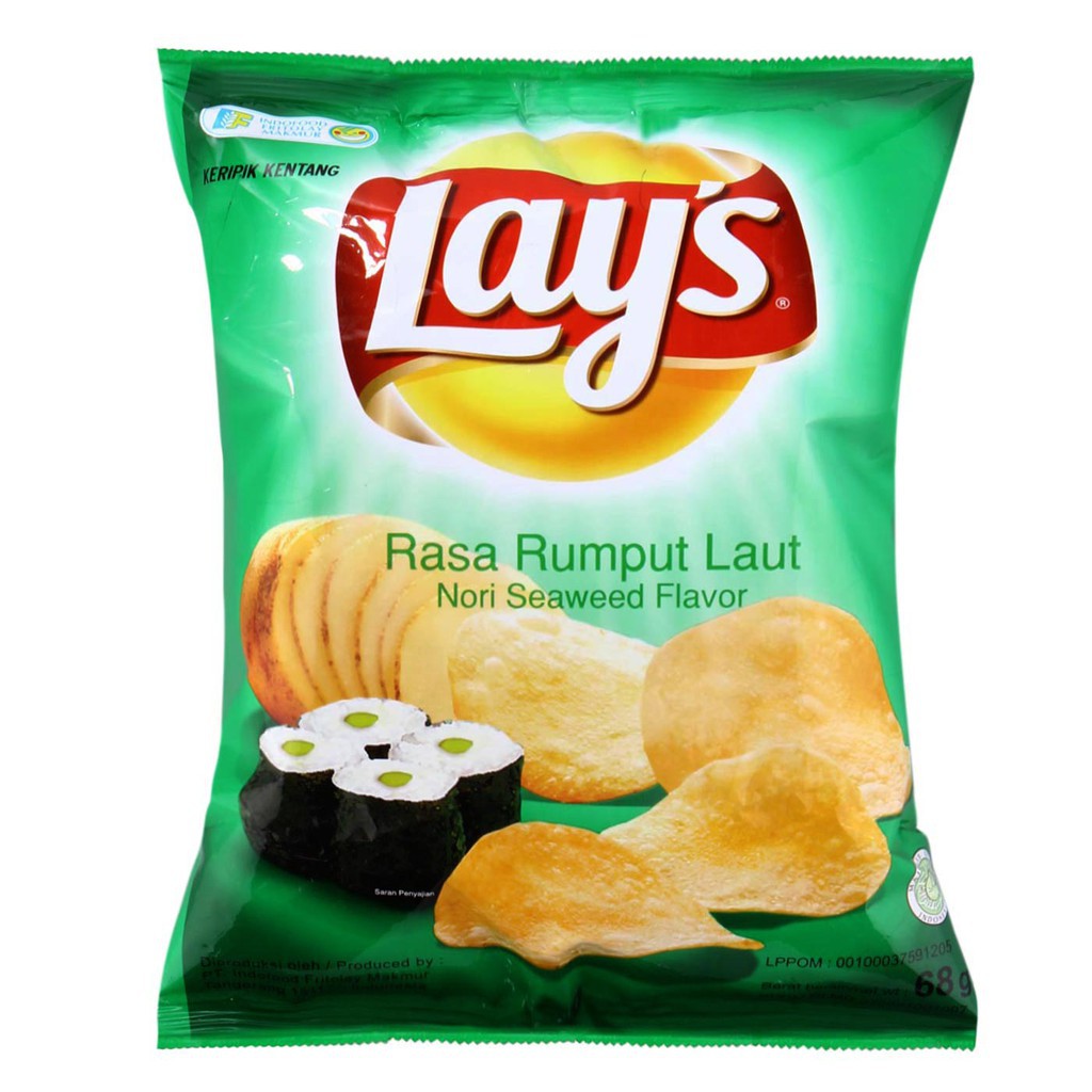 Jual Lays Snack Rasa Rumput Laut Keripik | Shopee Indonesia