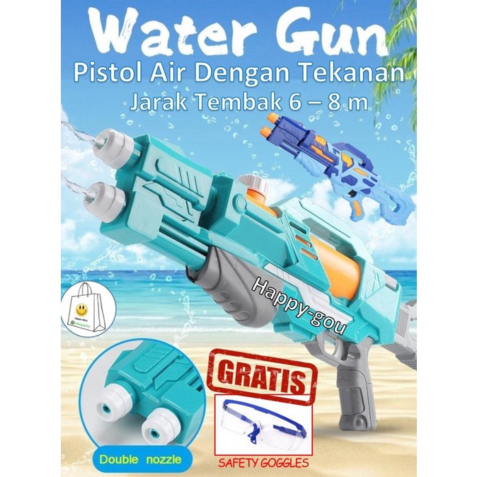 Jual Mainan Pistol Air Anak Water Gun Jumbo Tembakan Besar Edukasi Outdoor - Putih | Shopee ...