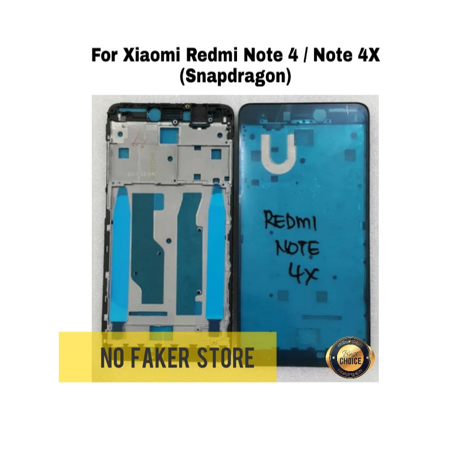 Jual Frame / Tatakan Lcd Xiaomi Redmi Note 4 Snapdragon | Tulang Tengah ...