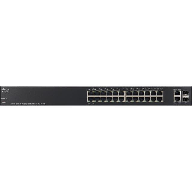 Jual Cisco Sg220-26-k9-eu 26-port Gigabit Smart Plus Switch With ...