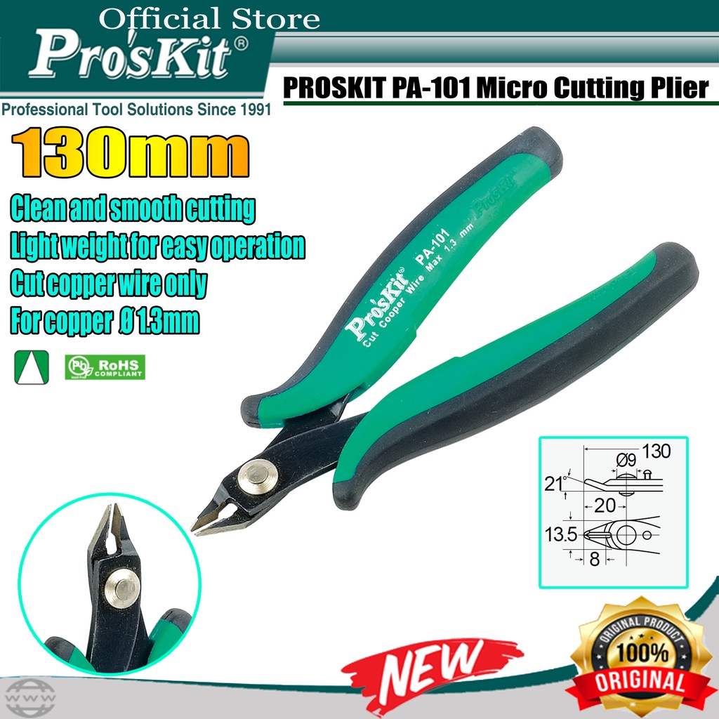 Jual Pro'sKit - Tang Potong Micro Pro'sKit Pa-101 Micro Cutting Plier ...