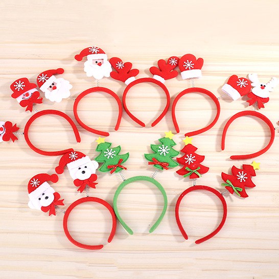 Jual XBT bando karakter santa rusa pohon snowman natal christmas ...