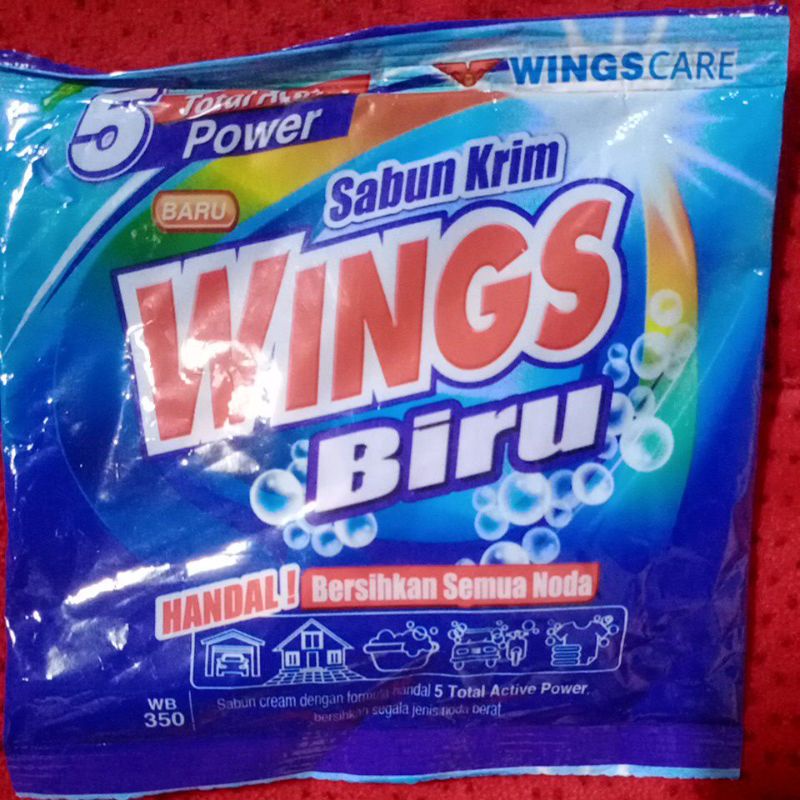 Jual WINGS Sabun Colek 350K Wings Biru Sabun Krim | Shopee Indonesia