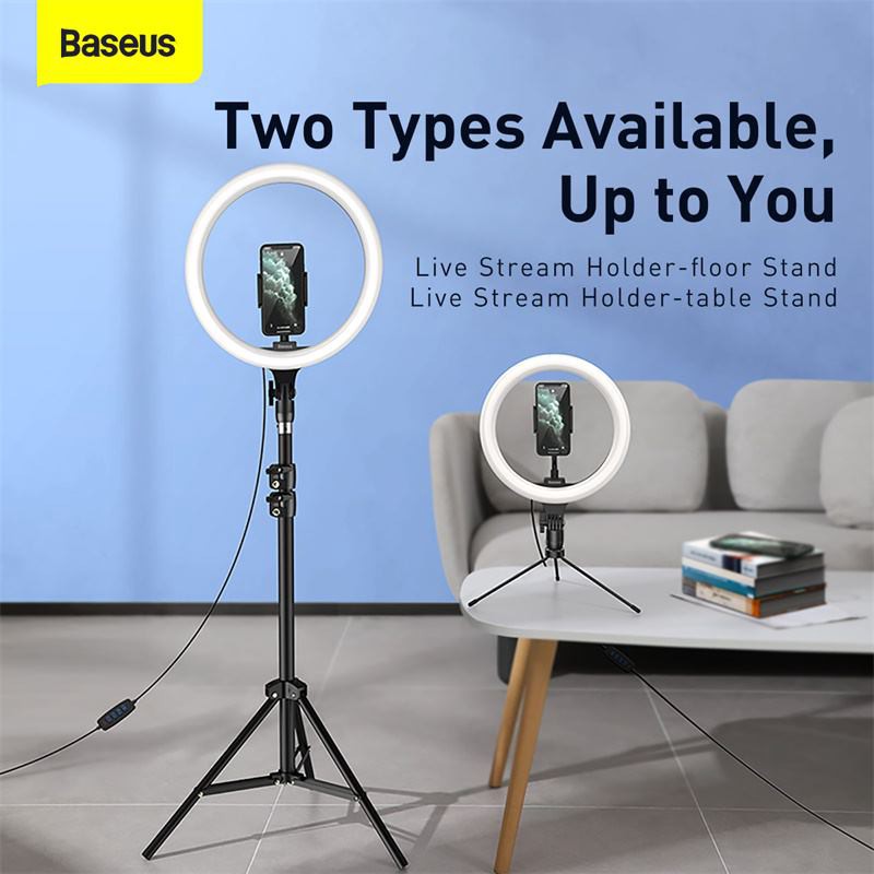 Jual Baseus Live Stream Phone Holder Lampu Selfie Handphone Streaming ...