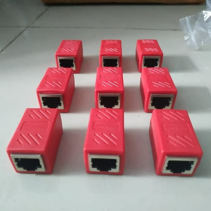 Jual RJ45 FEMALE TO FEMALE (RJ45 BAREL COUPLER) | Shopee Indonesia