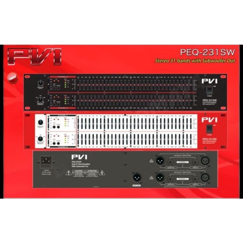 Jual Equalizer Subwoofer PVI PEQ-231 SW | Shopee Indonesia