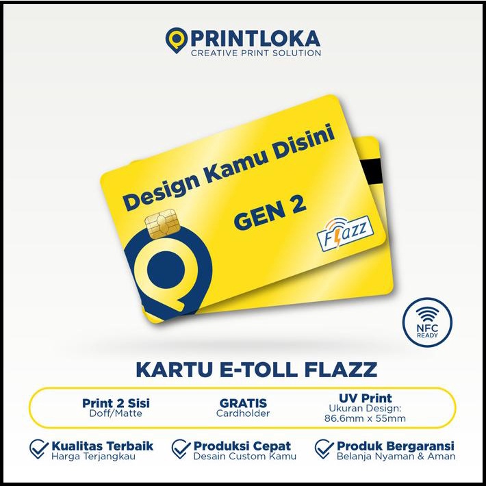 Jual Kartu Flazz Gen2 Custom Print 2M E Toll E-Toll Etol Bca Saldo 0 Gen 2 | Shopee Indonesia