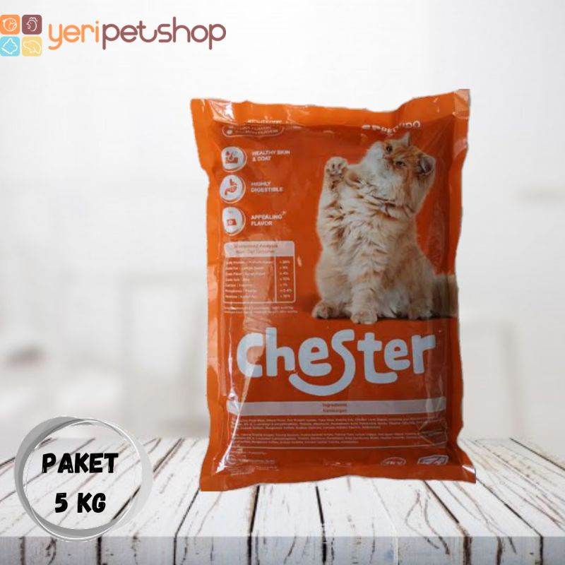 Jual Chester Tuna All Stage 5 Kg Cat Food Makanan Kucing Kering ...
