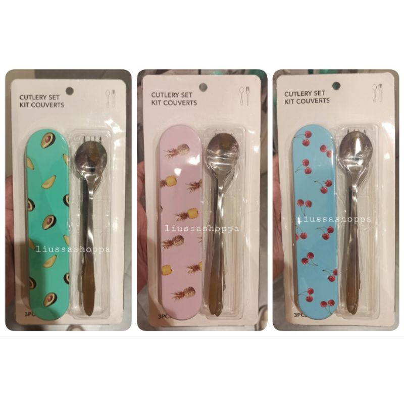 Jual Alat Makan Set Miniso - Cutlery Set (Mini) | Shopee Indonesia
