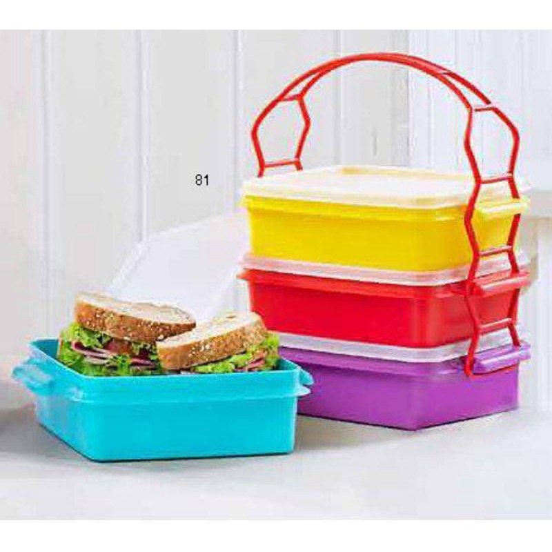 Jual Tupperware Rantang 4 Susun Carry All Set 900 mL | Shopee Indonesia