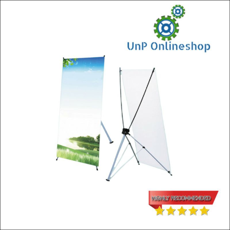 Jual Stand X banner besi 60 x 160 cm Adjustable, Fiber Non Adjustable ...