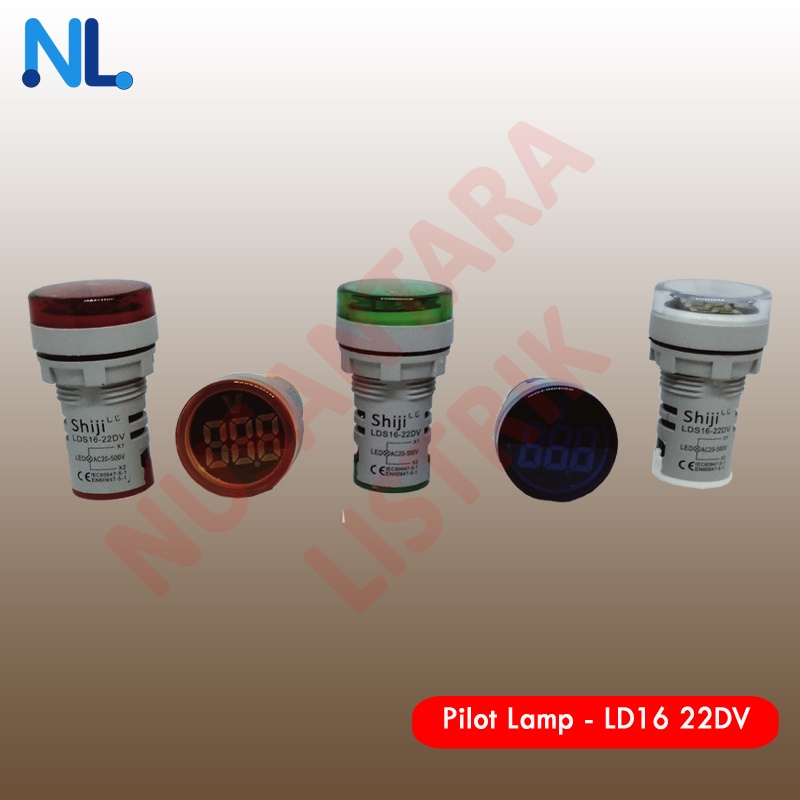 Jual Pilot Lamp with Volt Indicator LDS16-22DV Shiji | Shopee Indonesia