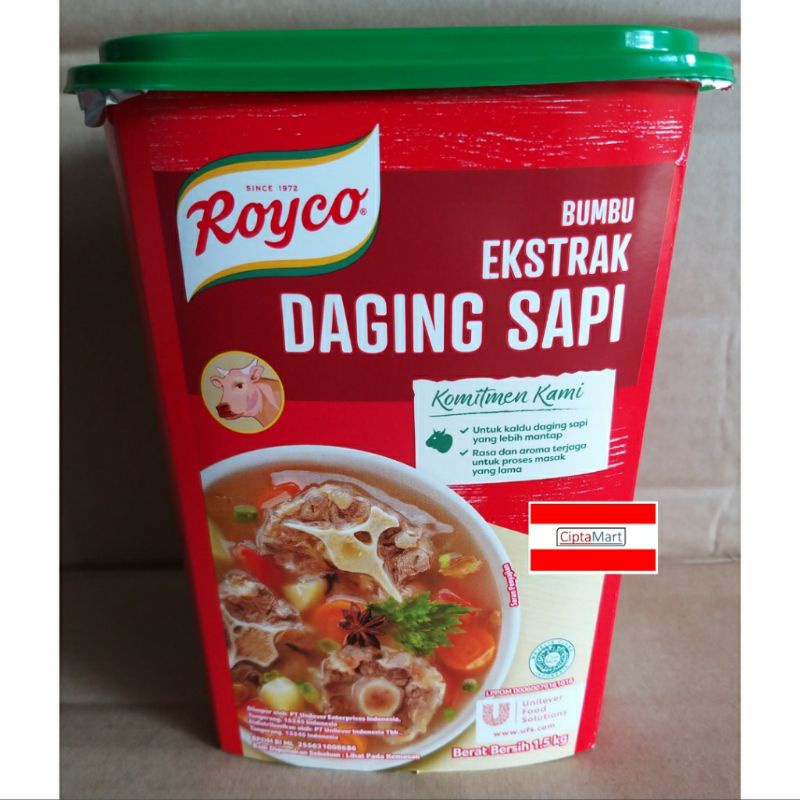 Jual Royco Bumbu Ekstrak Daging Sapi 1.5 Kg | Shopee Indonesia