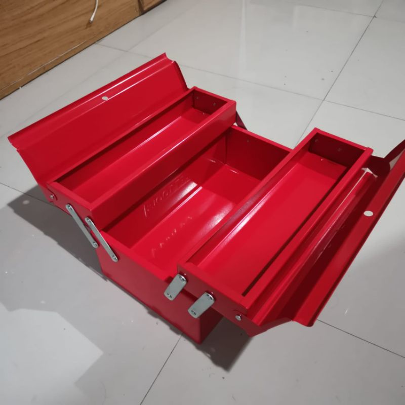 Jual Tool Box Besi 2 Susun Toolbok Tempat Penyimpanan Alat Perkakas | Shopee Indonesia