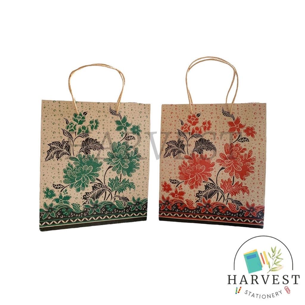 Jual Paper Bag Motif Batik Kecil / Tas Kertas Batik Kecil OKEY ( PER ...