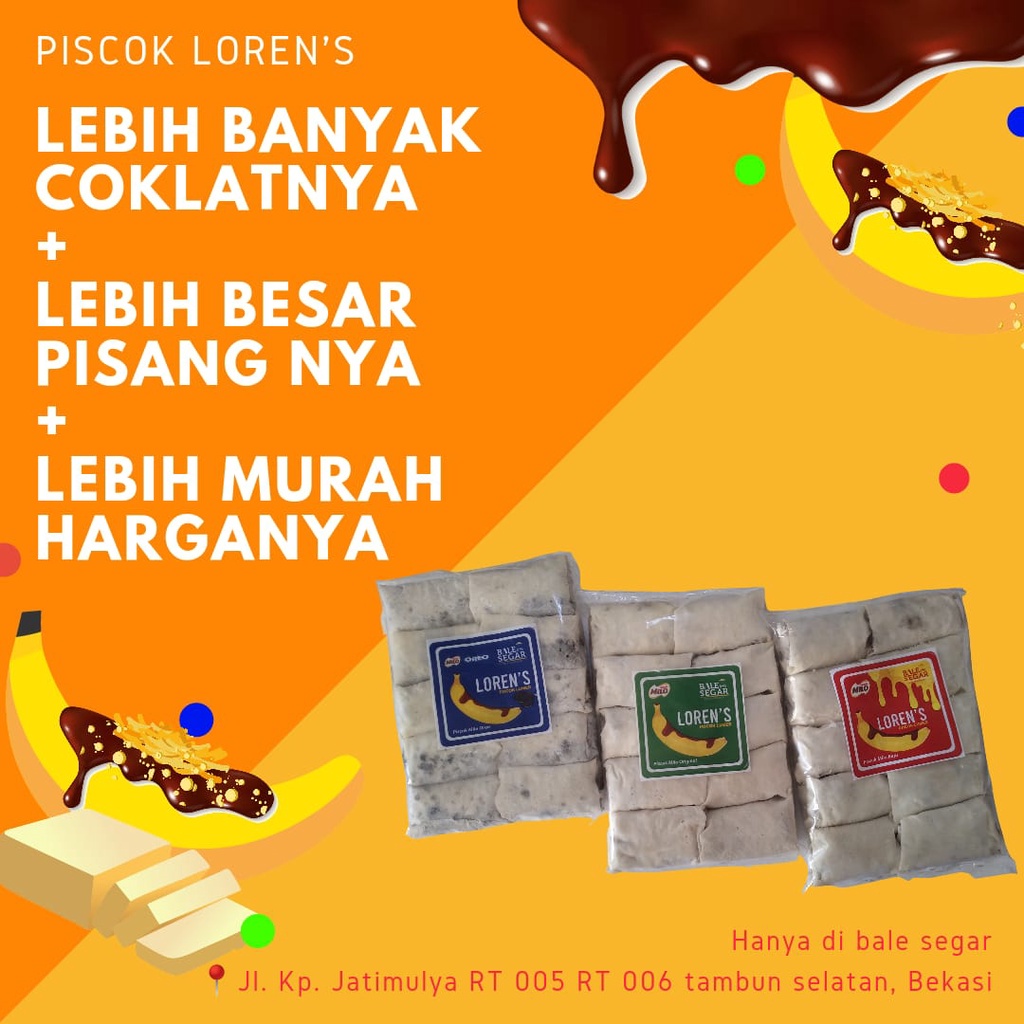 Jual Piscok Lumer Loren Enak dan Penuh pisang nya, pisang, pisang ...