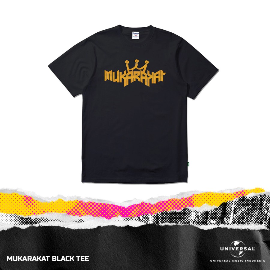 Jual Universal Music Indonesia - MukaRakat Logo T-Shirt (Black ...