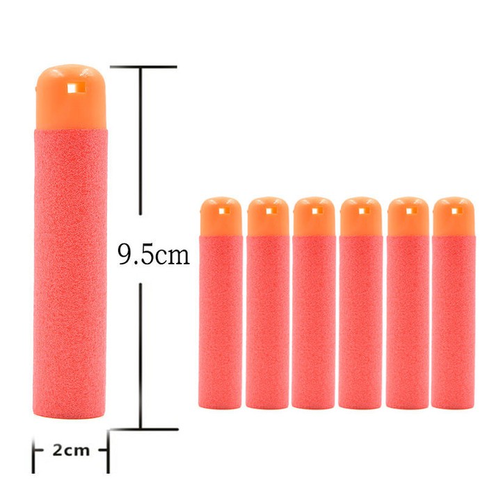 Jual Peluru Busa Soft Bullet Mega Blaster Warna Merah (1 Pack isi 6 Pcs ...