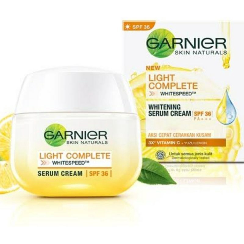 Jual GARNIER BRIGHT COMPLETE VITAMIN C SERUM CREAM SPF 36 50ML | Shopee Indonesia