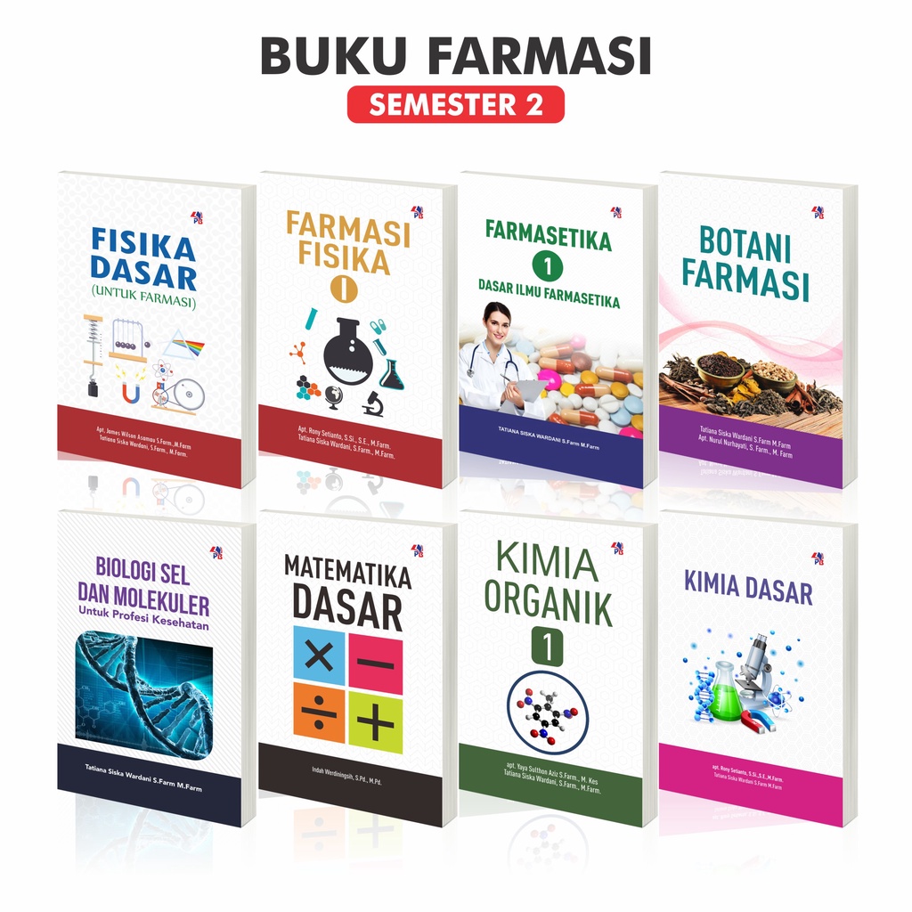 Jual Buku Farmasi Semester 1 Farmasi Fisika Botani Biologi Fisika Kimia Farmasetika Matematika ...