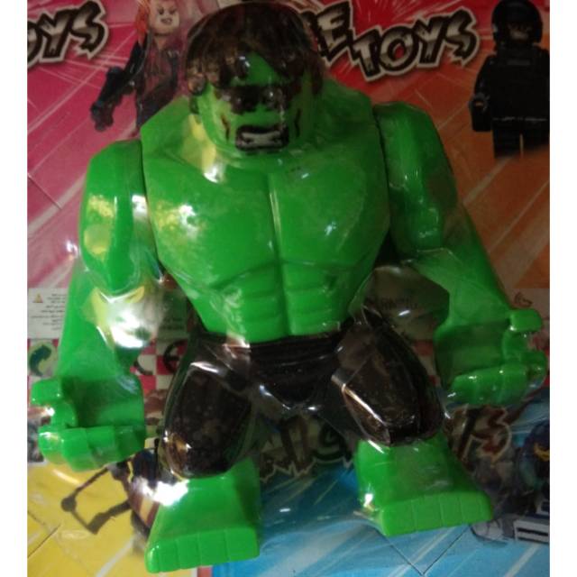 Jual Mainan anak edukasi robot hulk nice toys warna merah dan hijau ...
