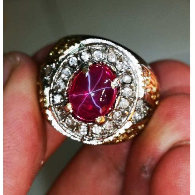 Jual Batu Red Ruby American Star Top Star Hot Colour HQ | Shopee Indonesia